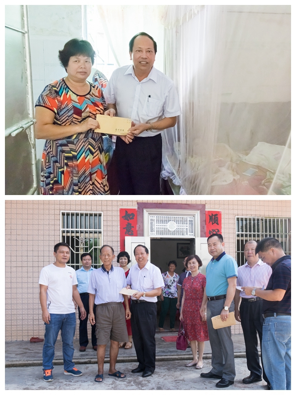 校党委副书记赵日兴率队到惠东县多祝镇新联村开展七一慰问活动